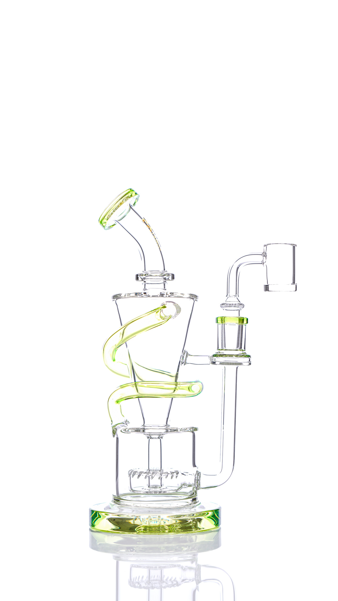 MK136- 10″Twister Recycler Rig - MK100 Glass