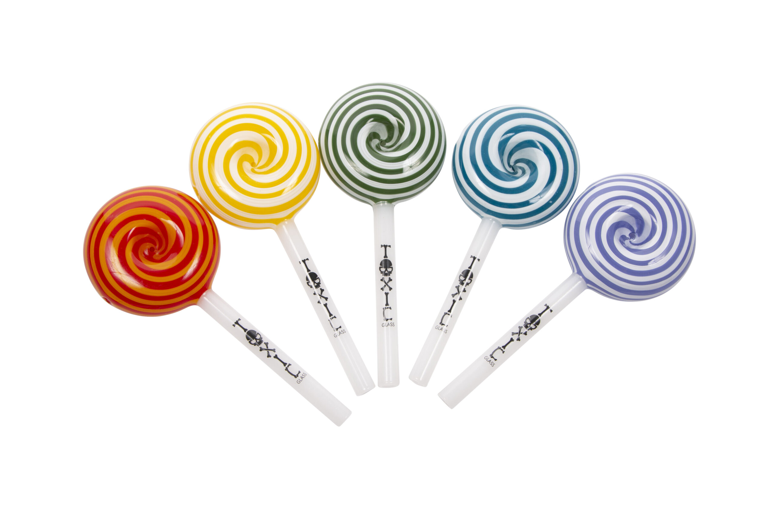 TXH4 - Toxic Lollipop Hand Pipe - MK100 Glass