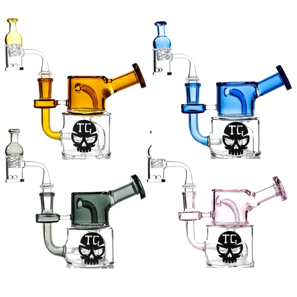 TX38- Toxic 5" Mini Double Cake Rig Complete Kit - MK100 Glass