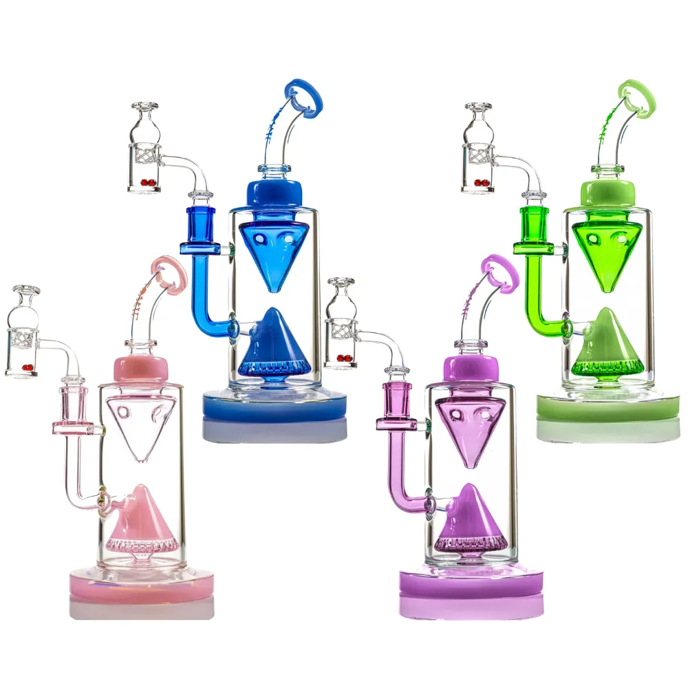TX69- 11" Toxic Multi Color Pyramid Rig Complete Set - MK100 Glass