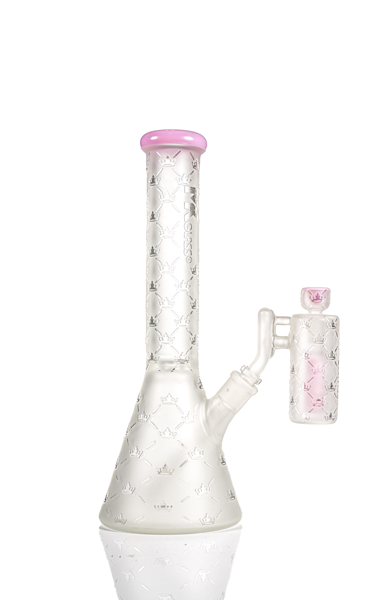 MK197- MK100 14" Deep Sandblasted Designer Beaker Kit - MK100 Glass
