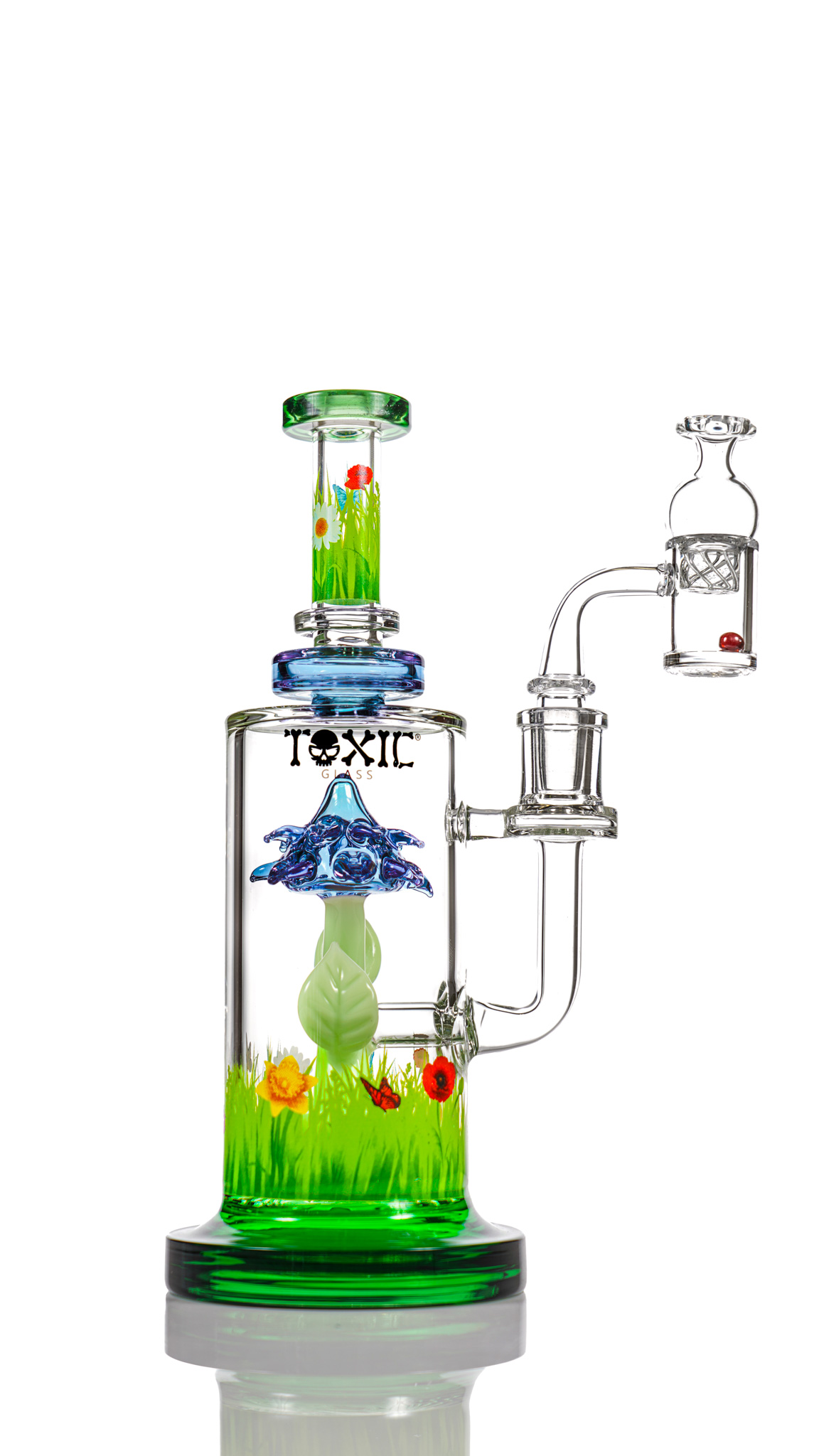 Toxic Wild Flower Complete Set Rig (TX89) - MK100 Glass