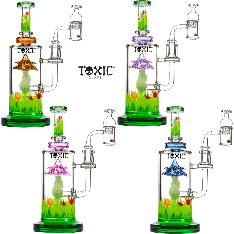 Toxic Wild Flower Complete Set Rig (TX89) - MK100 Glass