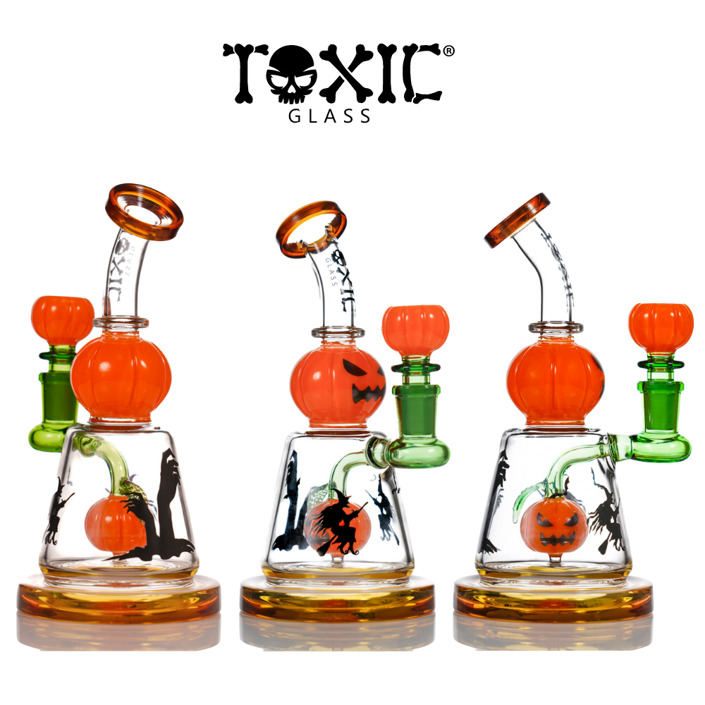 Toxic Pumpkin Rig (TX107) - MK100 Glass