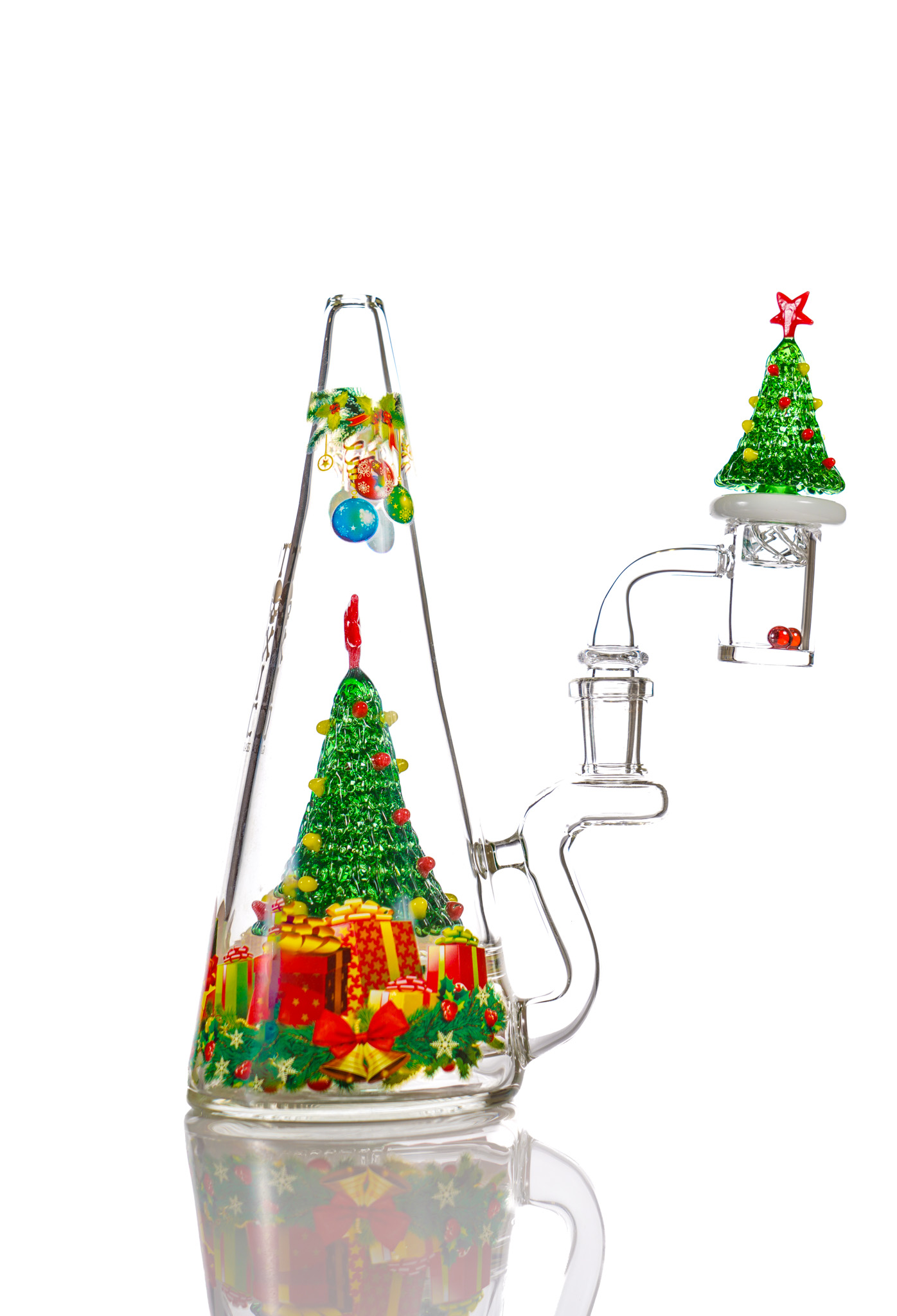 Toxic 8" Christmas Tree Cone Rig Complete Rig (TX95) - MK100 Glass