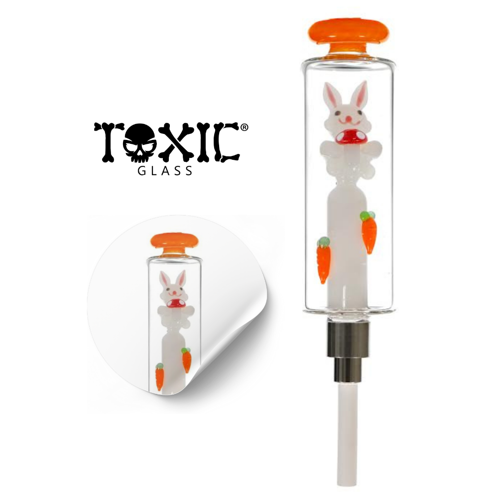 Toxic Mushroom Rabbit Nectar Collector (TXNC38) - MK100 Glass